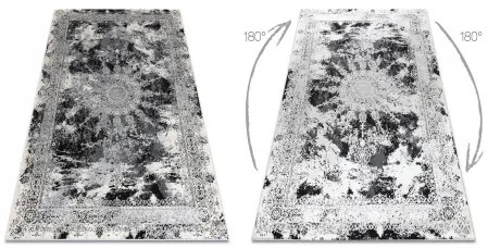 Moderní koberec VINCI 1407 Růžice vintage Strukturální slonová kost velikost 140x190 cm | krásné koberce cz