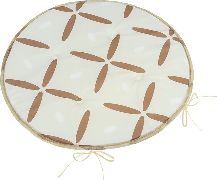 Bellatex Sedák Adéla kulatý hladký Hnědá 40 cm, (průměr)