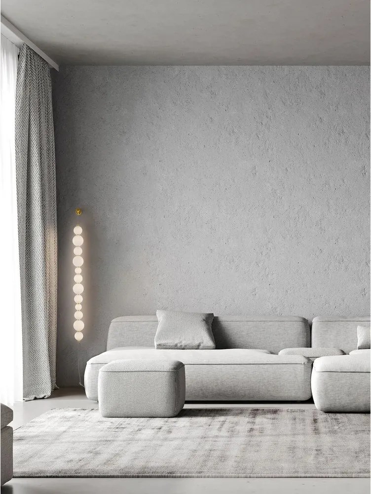 Bílé/ve zlaté barvě kovové LED stmívatelné nástěnné svítidlo Perla – Nova Luce