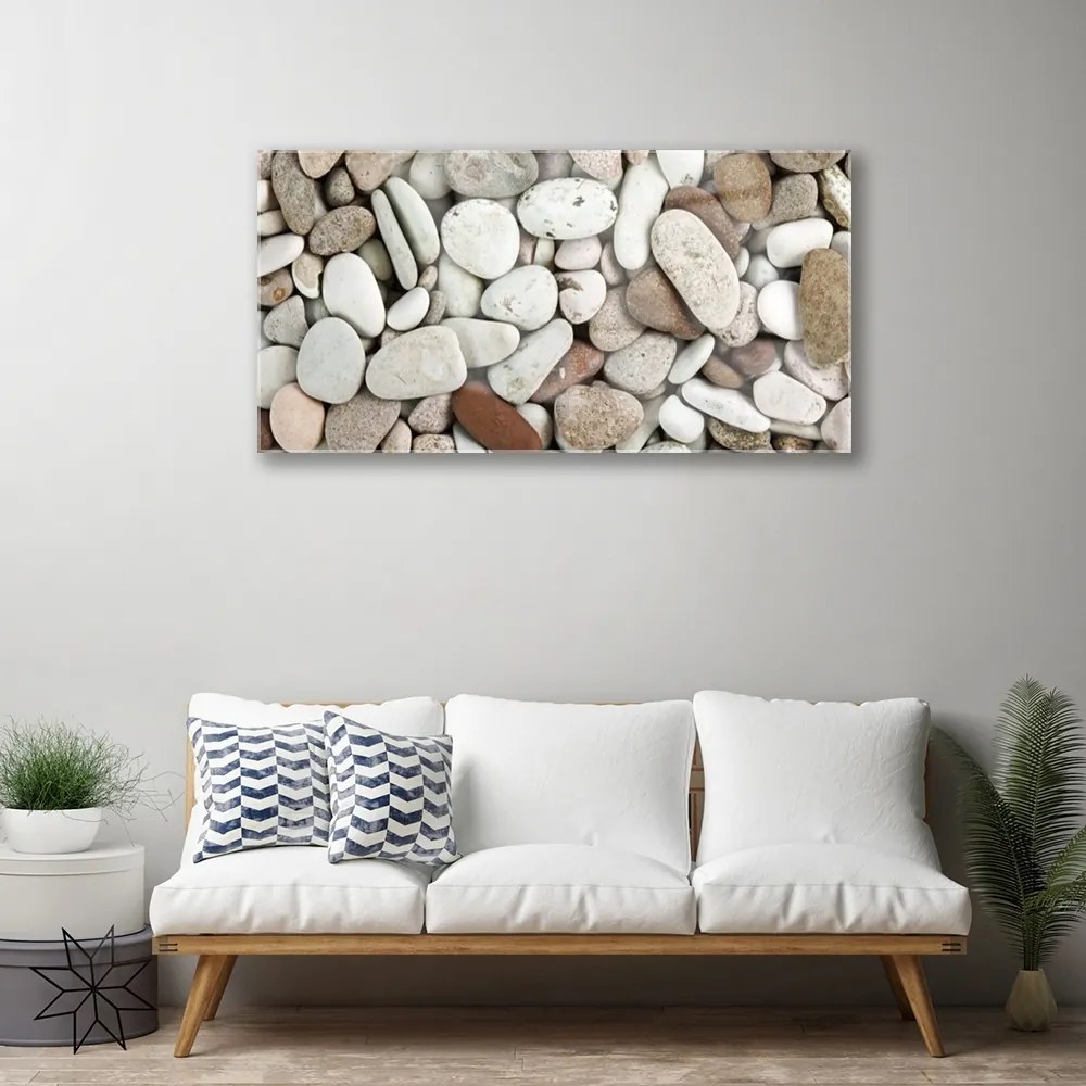 Obraz na skle Kameny Dekorační Kamínky 120x60 cm
