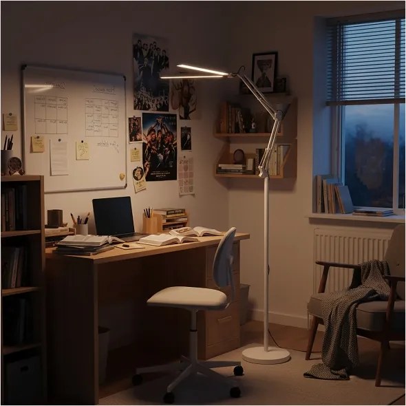 BRILAGI - LED Stm. flexibilní stojací lampa VARIO LED/14W/230V 157 cm bílá