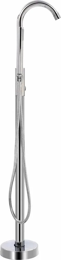 Volně stojící vanová baterie nerezová ocel 118,5 cm 145091