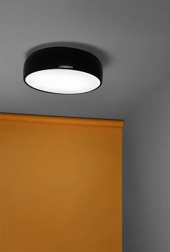 Flos Smithfield C Pro, matně černé stropní svítidlo, 45W LED 2700K stmívatelné, prům. 60cm