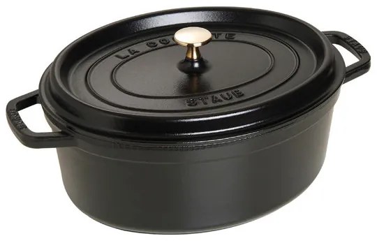 Staub Cocotte hrnec oválný 31 cm/5,5l černý