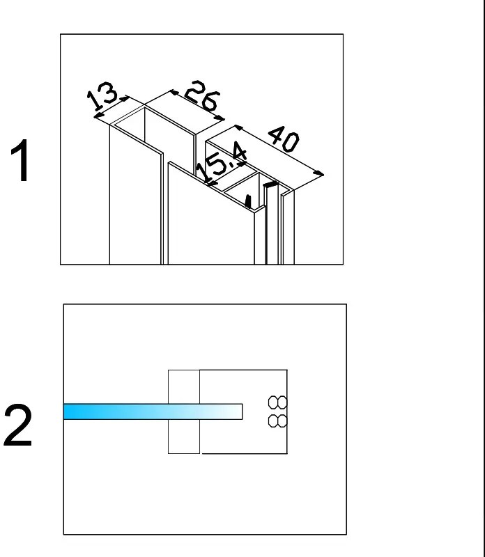 BPS-koupelny Posuvné sprchové dveře HYD-PD03B 100 zlaté/transparent pro instalaci do niky - bez vaničky