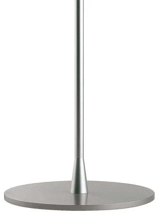 Flos Glo-Ball F2, stojací lampa z triplexového skla se stmívačem, stříbrná, 1x150W E27, výška 175cm
