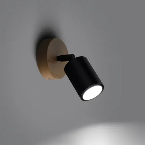 Nástěnné svítidlo SOLLUX VERDO černé GU10 1x10W bez žárovky SL.1290