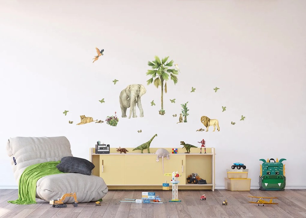 Dětská samolepka na zeď Jungle | 65 x 85 cm | DDK2337