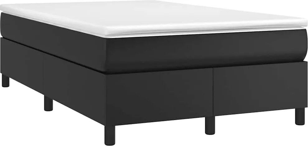 Rám postele s boxspringem černý 120 x 200 cm umělá kůže 3121035