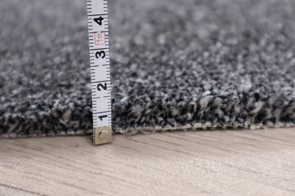 Vopi, Metrážový koberec Apollo Soft antra - neúčtujeme odřezky z role, na míru, šíře 2m,3m,4m, šedá, ab (mřížka), ložnice