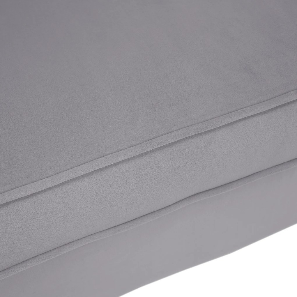 Designový 2-sed, šedá Velvet látka/gold chrom zlatá, EZIO TYP 2