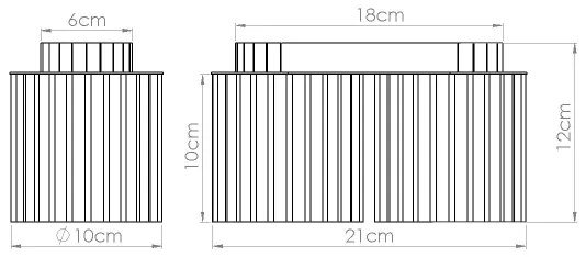 Sollux SL.1780 - Bodové svítidlo AURA 2xGU10/10W/230V bílá