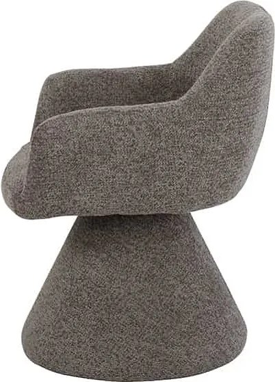 Designová otočná židle Deimena hnědá