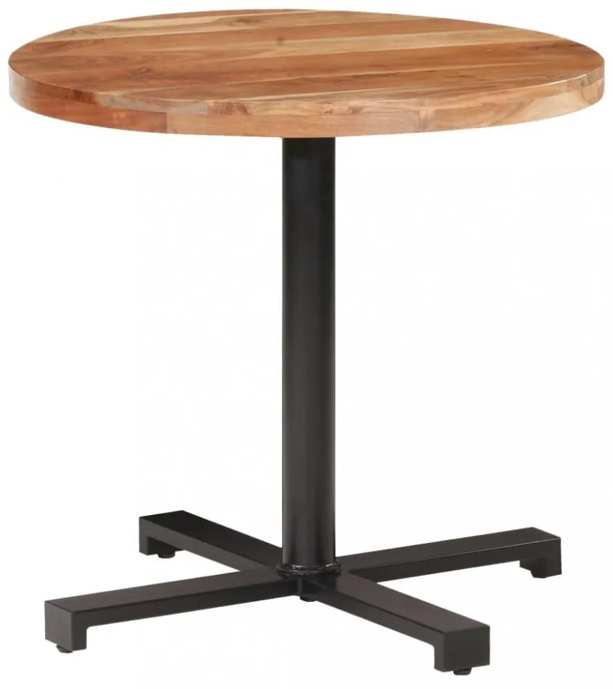 Bistro stůl kulatý hnědá / černá Dekorhome ø 60 cm