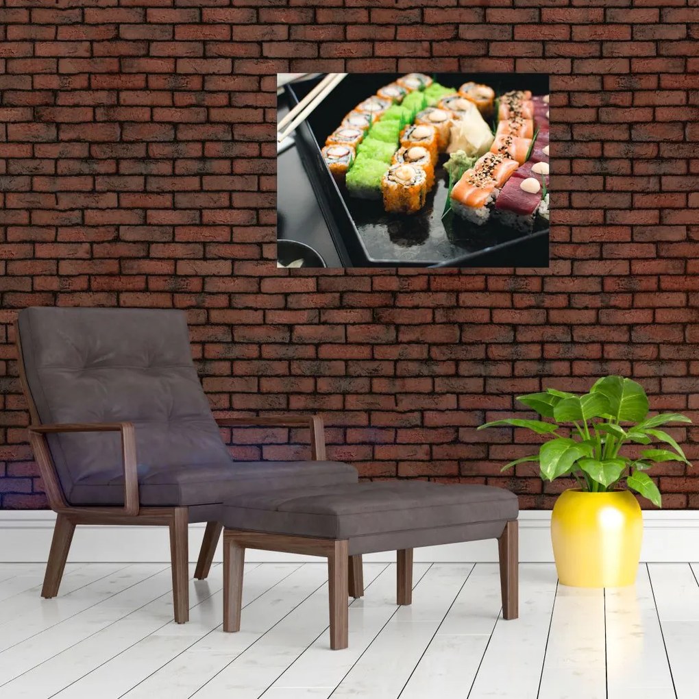 Skleněný obraz - Sushi (70x50 cm)