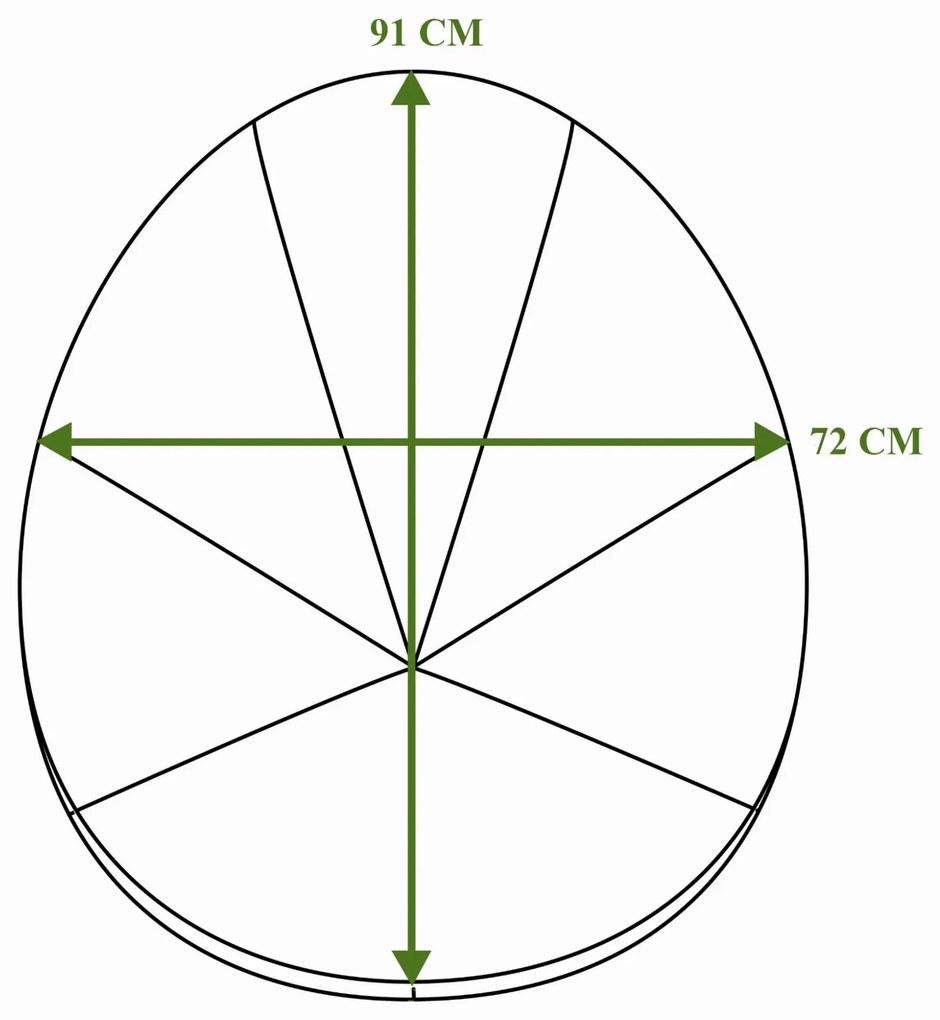 Podsedák do zahradního křesla ACAPULCO 91x72 cm - grafitový