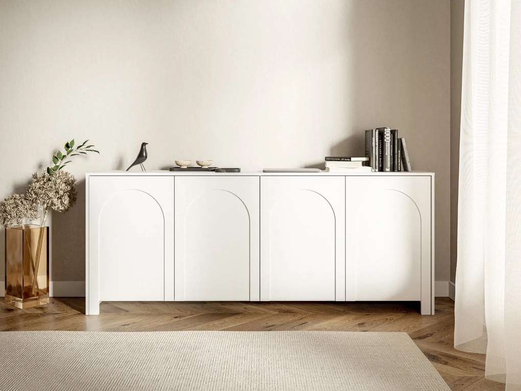 Komoda Arco 204 cm bílá