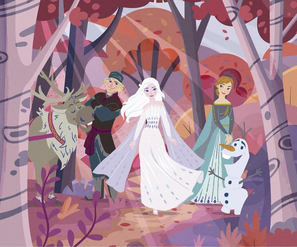Komar Vliesová fototapeta Disney Frozen Forest Friendship 300 x 250 cm