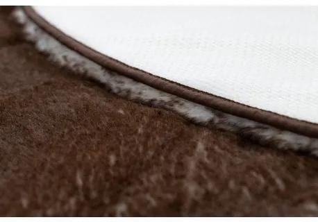 Kusový Kulatý pratelný koberec LAPIN shaggy protiskluzový, slonová kost / čo velikost kruh 120 cm | krásné koberce cz