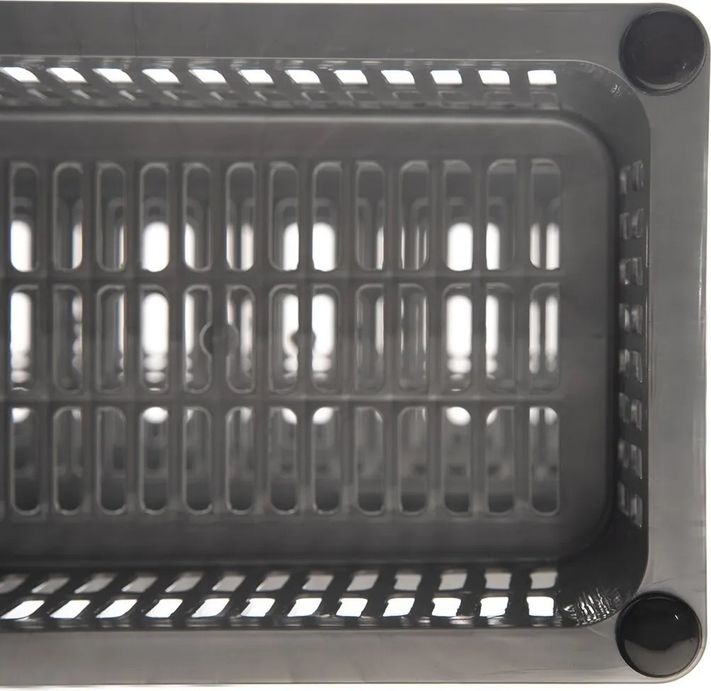 Orion Úložný koš, box a organizér extra hluboký 50cm x 20cm INVA, šedý