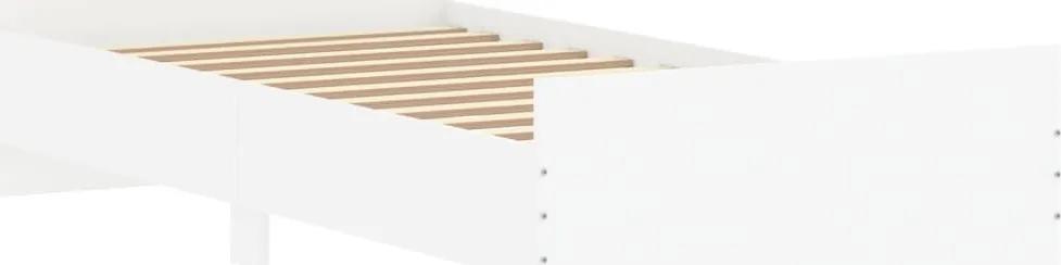 vidaXL Rám postele 90 x 190 cm kompozitní dřevo [835939] Barva: Bílá