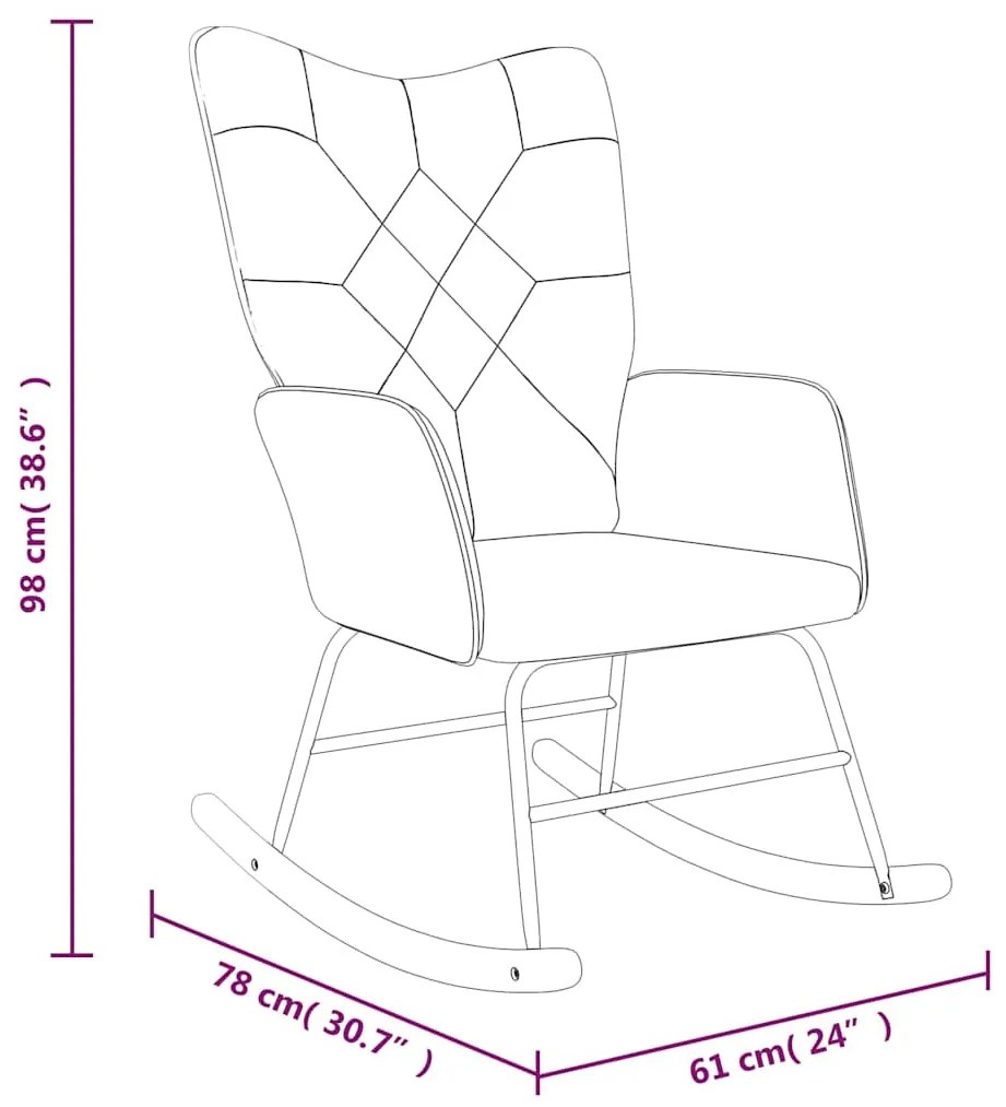 vidaXL Marketos Houpací křeslo patchwork textil