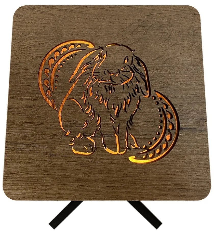 Li-Go "Králíček" lampa 19x19cm provedení povrchu: jedle