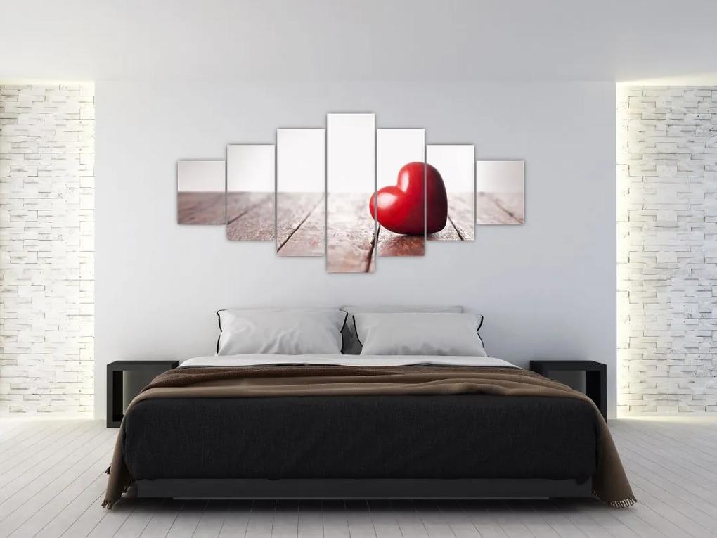 Obraz dřevěného srdce (210x100 cm)