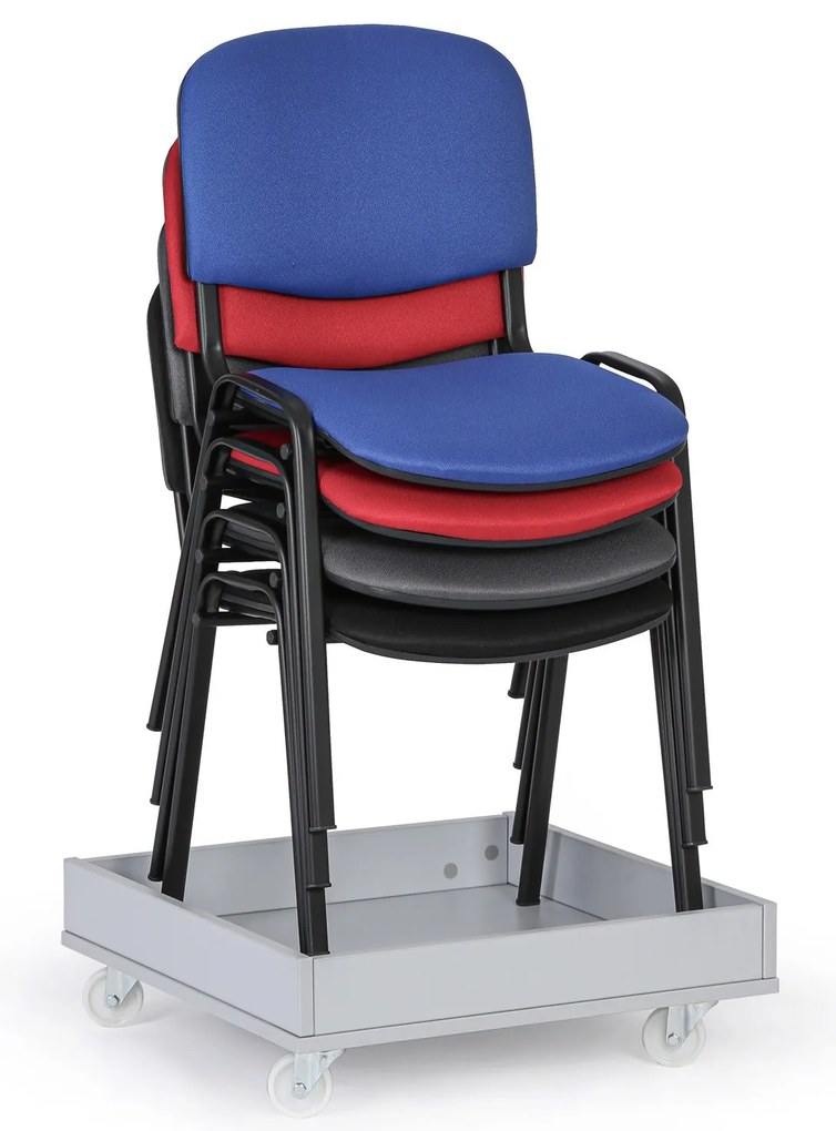 Vozík na přepravu konferenčních židlí, šedý