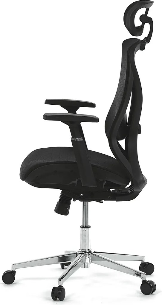 Ergonomická kancelářská židle NILS - černá síťovina