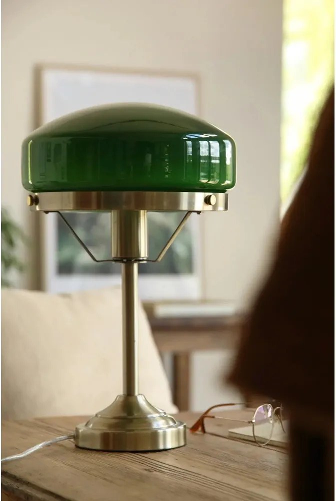 Zelená/v mosazné barvě stolní lampa (výška 39 cm) Aurelia – Markslöjd
