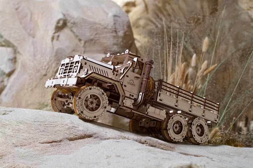 Hračka Ugears 3D dřevěné mechanické puzzle Nákladní auto CARGO [6950385]