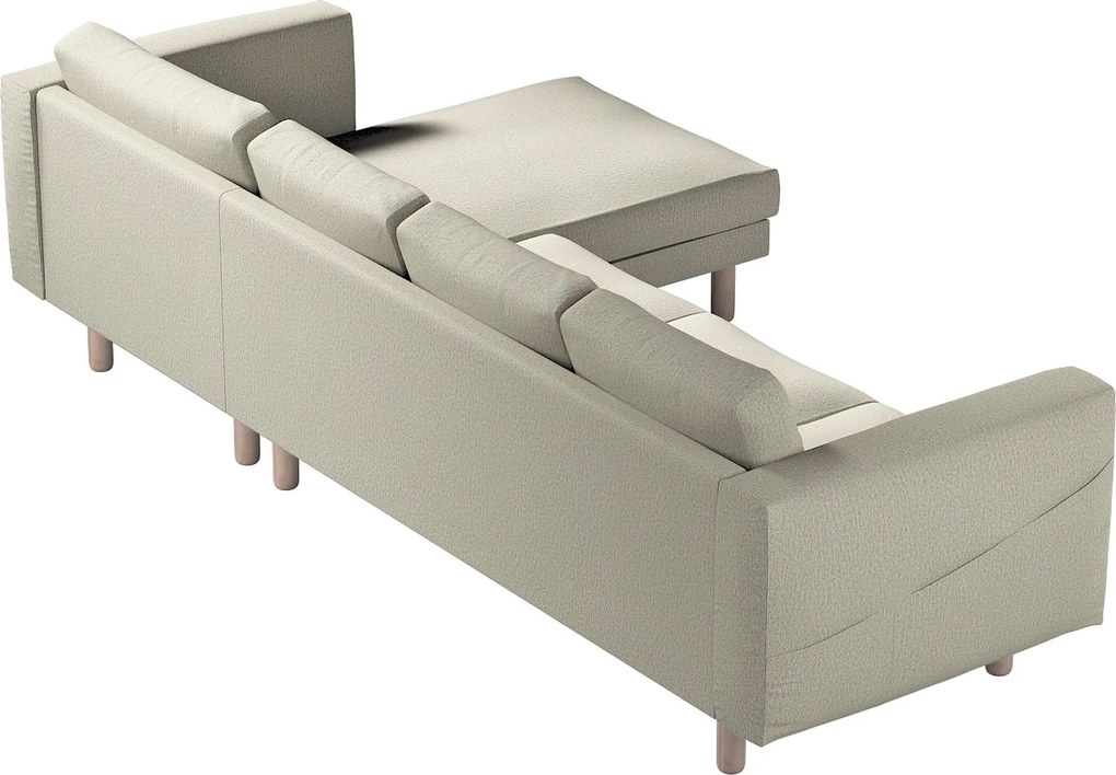 Potah na pohovku IKEA Norsborg 4-místná se šezlongem barva béžová látka pletený vzor