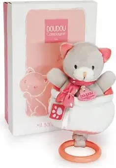 Doudou Plyšová hudební hračka 20 cm kočka / od 0 let