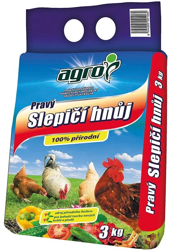 AGRO Slepičí hnůj 3 kg