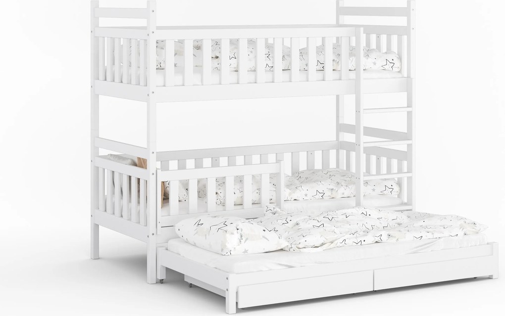 Rkids | Patrová postel Trino Bílá