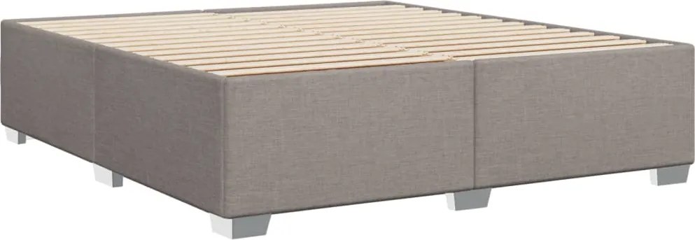 Rám postele bez matrace taupe 200 x 200 cm textil 3284503