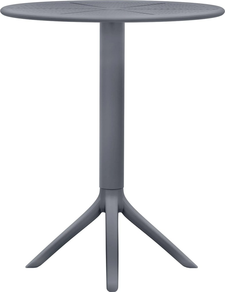 Stůl Lacota kulatý 60 cm – antracitová