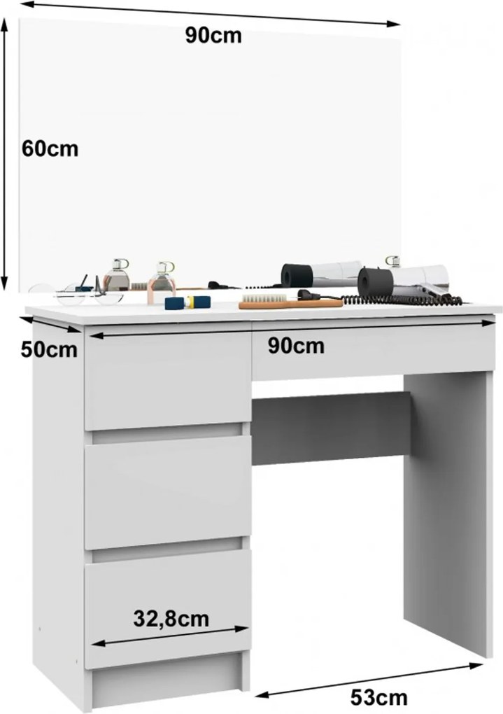 Toaletní stolek T-6/SL 900x600 levý