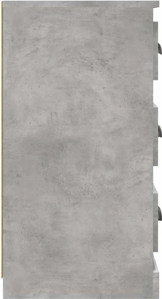 Příborníky 2 ks betonově šedé kompozitní dřevo 3185243