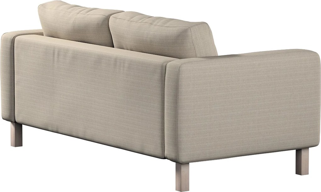 Potah na pohovku IKEA Karlstad 2-místná, nerozkládací, krátký barva béžová látka pletený vzor