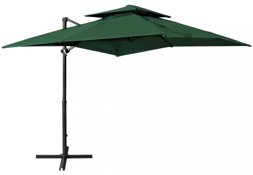 Zahradní slunečník 250x250 cm Dekorhome Cihlová