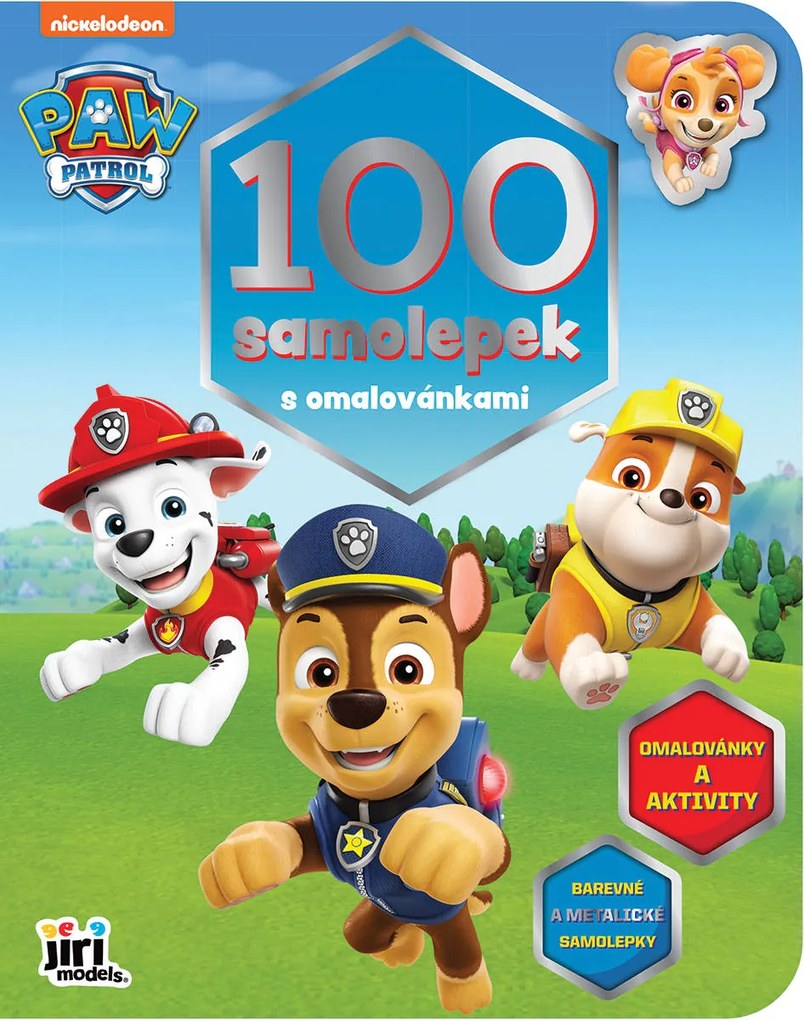 JIRI MODELS 100 samolepek s omalovánkami Tlapková Patrola 8