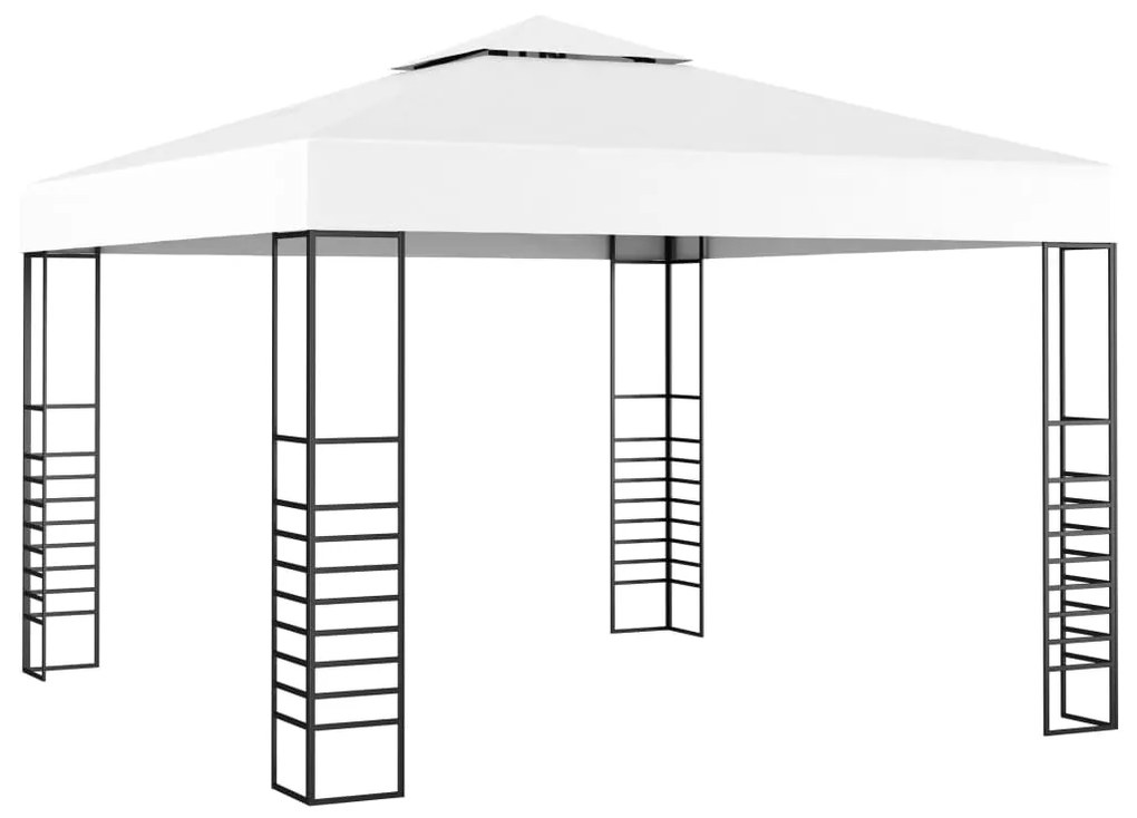 vidaXL Zahradní altán 3 x 3 m bílý