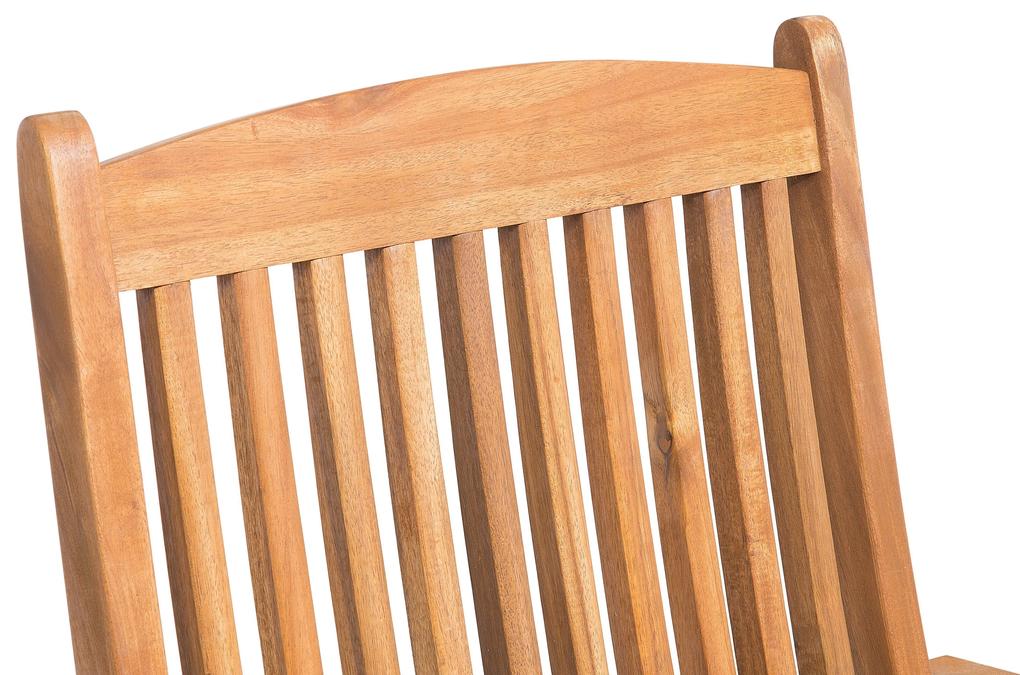 Set 2 ks. zahradních židlí MALI (světlé dřevo + oranžová). 1026912