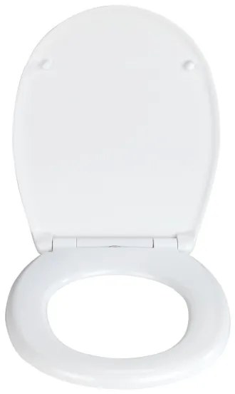 WENKO 24571100-WC sedátko VORNO NEO 46x37 cm bílá/stříbrná
