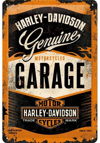 Postershop Plechová cedule: Harley-Davidson (Garage) - 30x20 cm