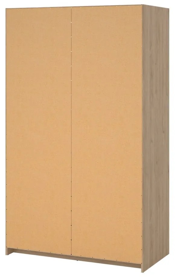 Šatní skříň v dekoru dubu s posuvnými dveřmi v přírodní barvě 119x200x60 cm Naia – Tvilum