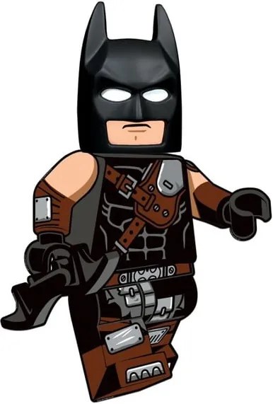 Nástěnné svítidlo se samolepkou LEGO® příběh 2 Batman