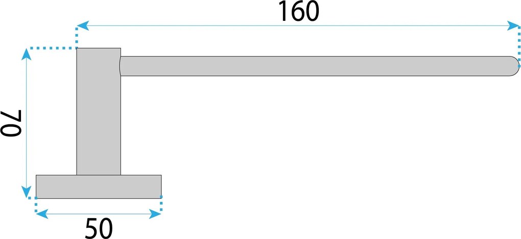 Rea Leo, držák na toaletní papír, černá matná, REA-88063